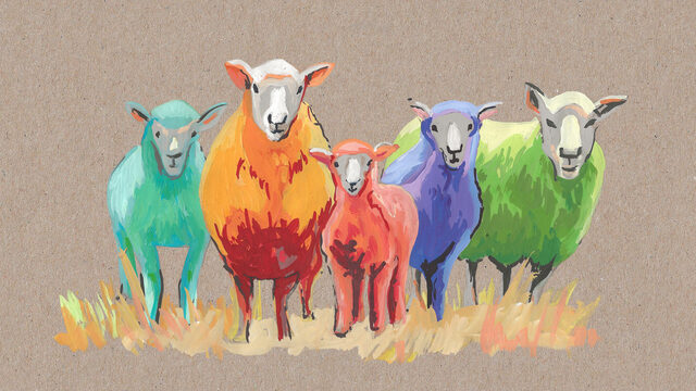 ¡Mil gracias! — Bee! Baa! Arte mural Ovis Capra.